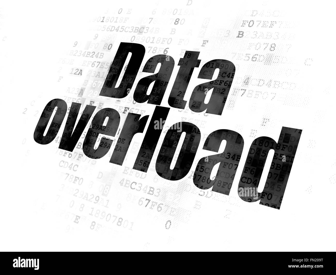Data concept: Data Overload on Digital background Stock Photo - Alamy