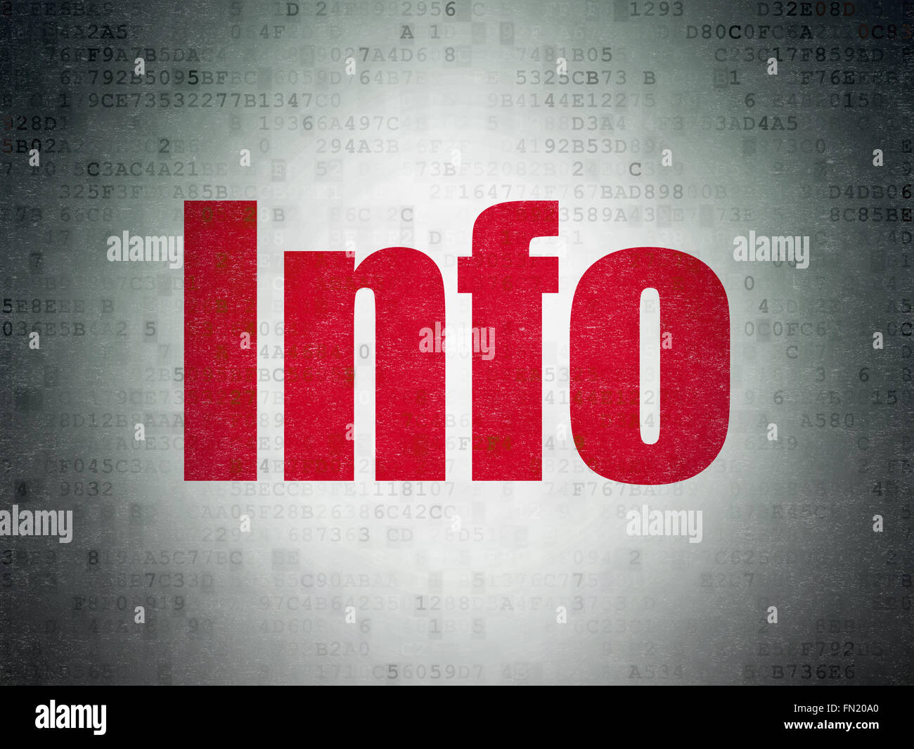 Information concept: Info on Digital Paper background Stock Photo - Alamy