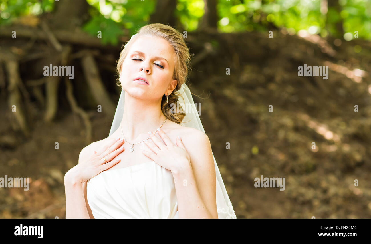 portrait of beautiful bride Stock Photo - Alamy