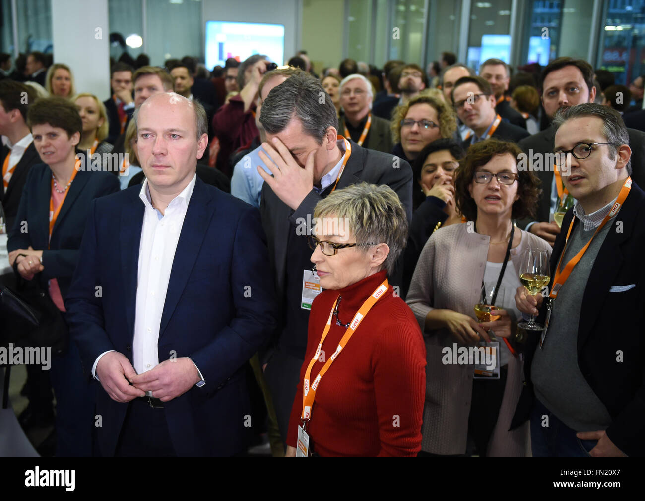 Berlin, Germany. 13th Mar, 2016. CDU (Christian Democratic Union ...