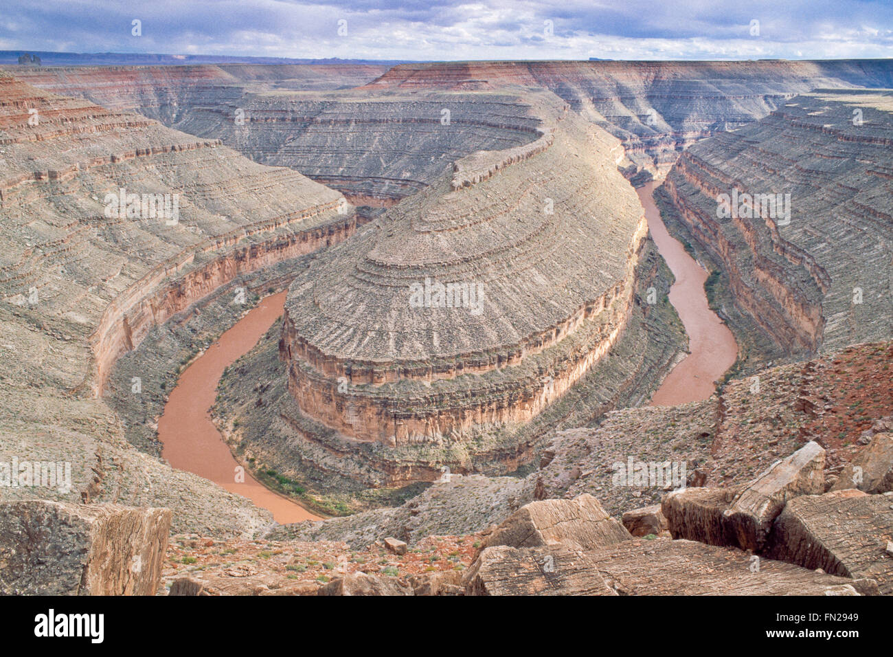 gooseneck on the san juan river near mexican hat, utah Stock Photo - Alamy