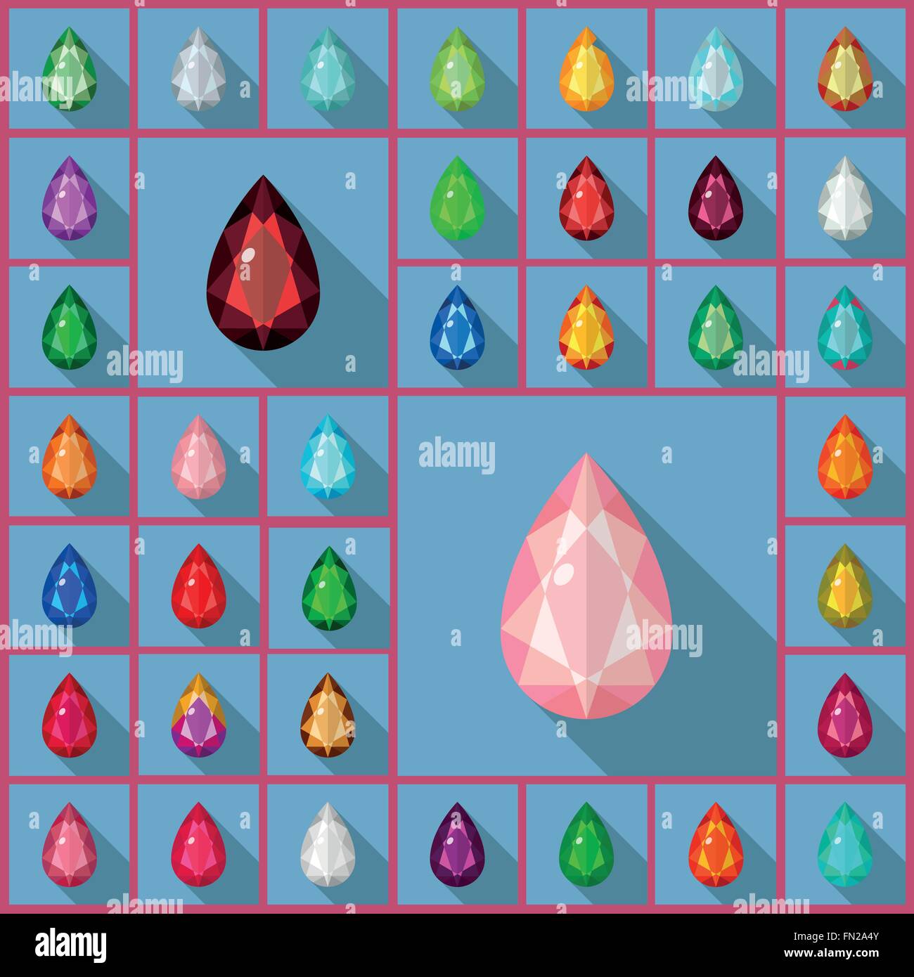 Vector gems briolette Stock Vector Image & Art - Alamy