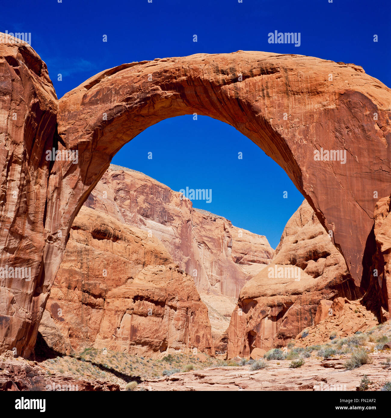 rainbow bridge in rainbow bridge national monument, utah Stock Photo ...