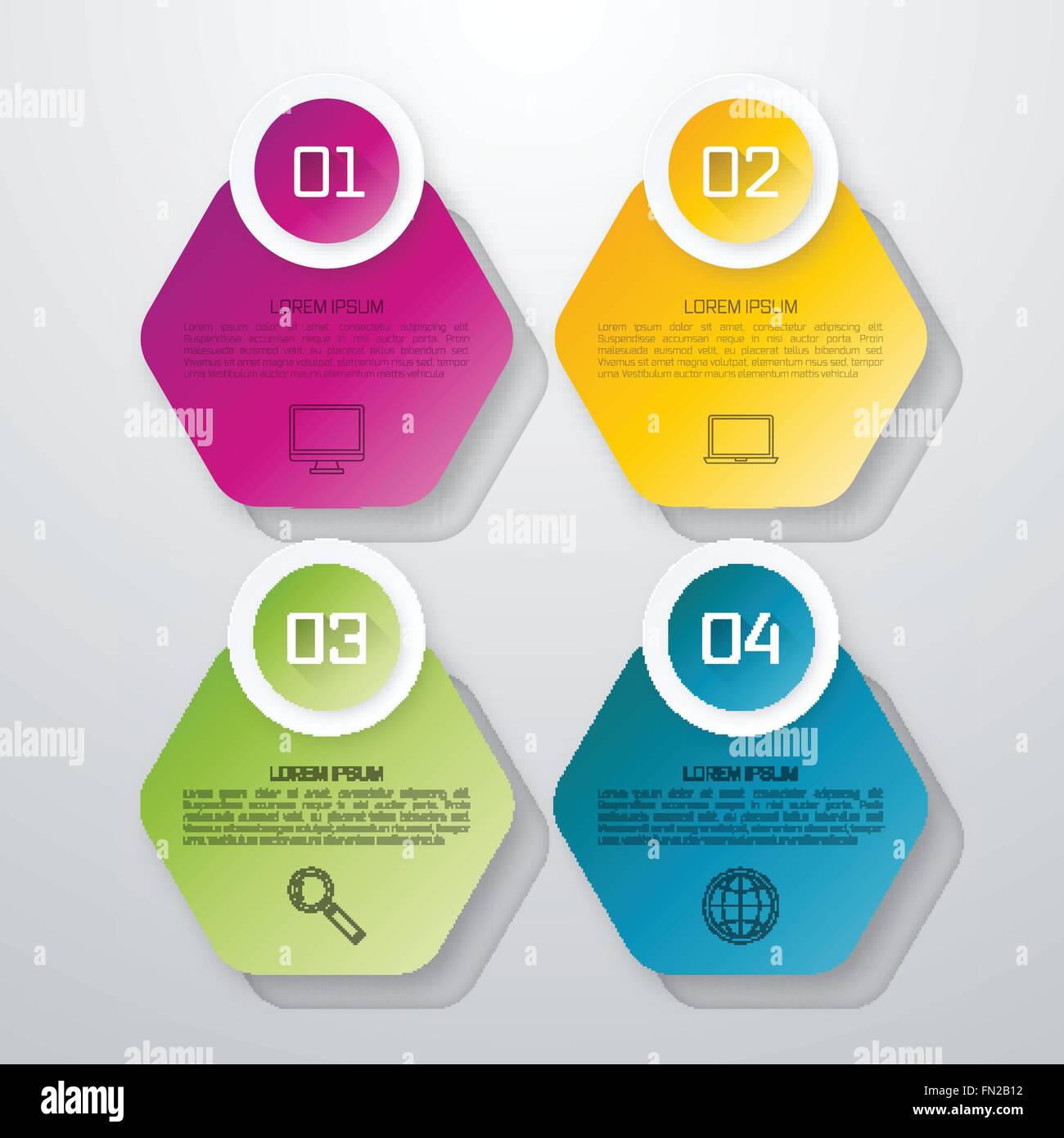 Vector illustration infographics four Stock Vector Image & Art - Alamy