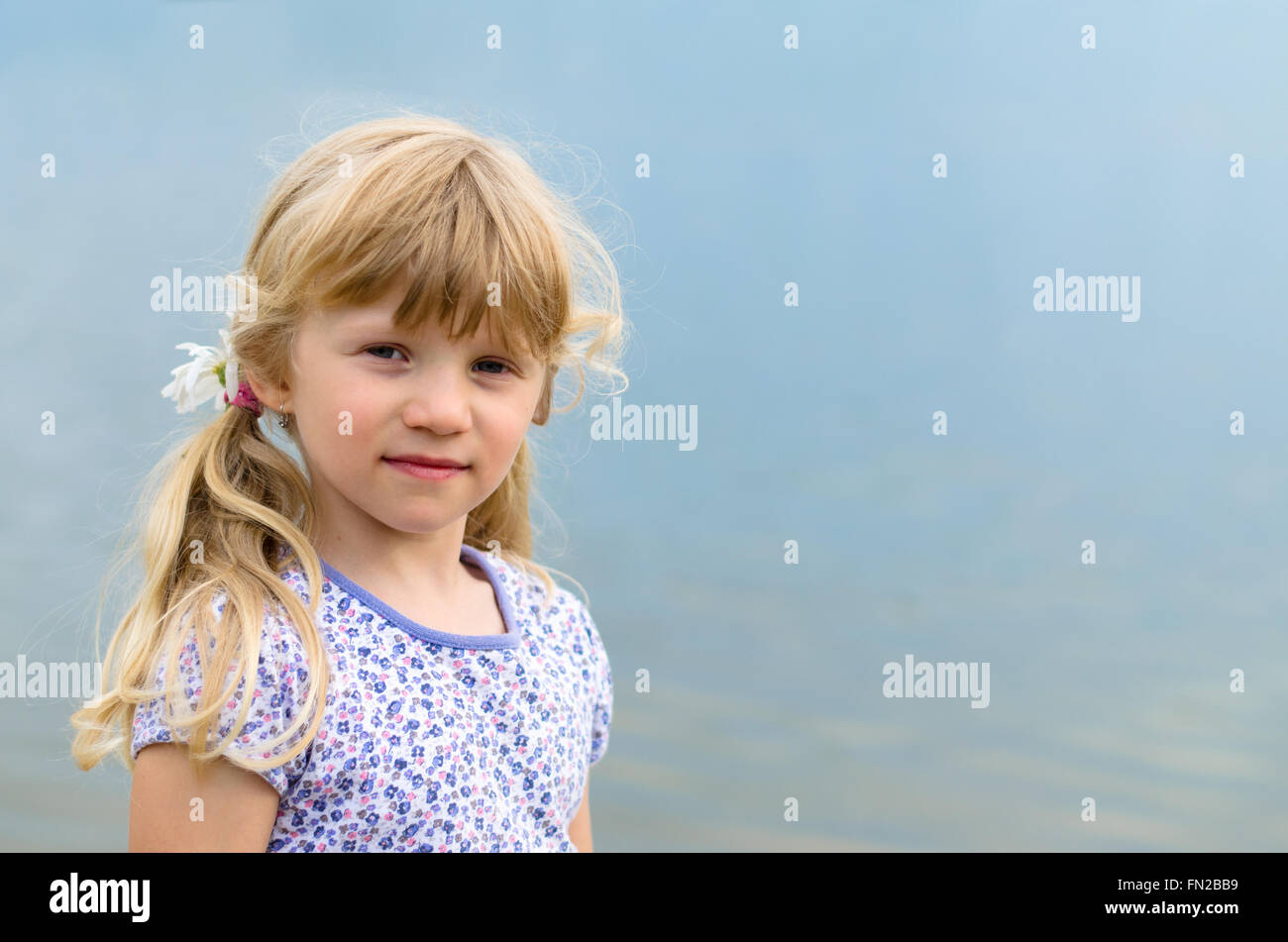 Blond girl portrait hi-res stock photography and images - Alamy