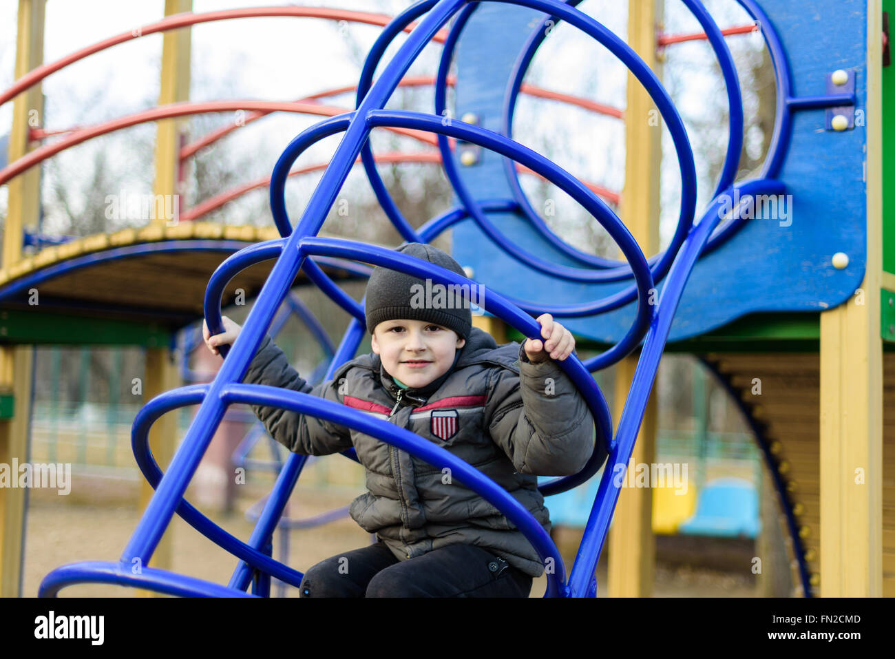 Playground spring riding toy hi-res stock photography and images - Alamy