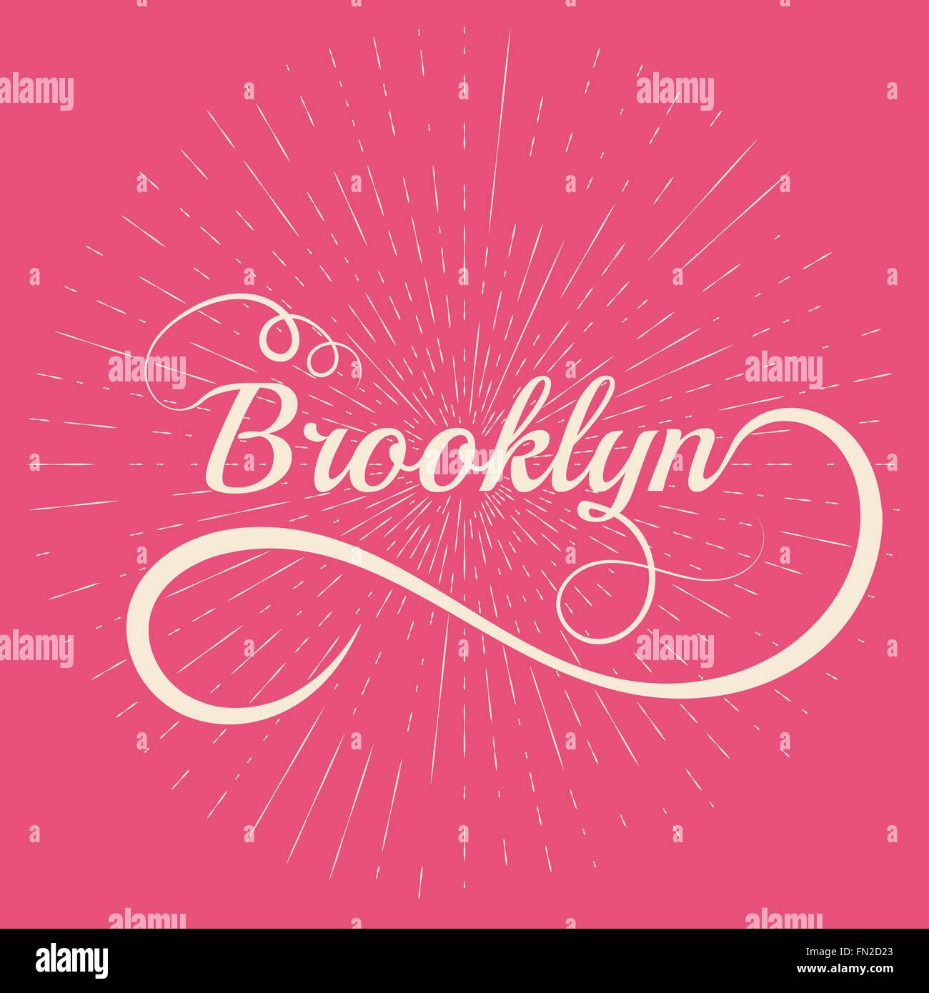lettering Brooklyn. Stock vector Stock Vector Image & Art - Alamy