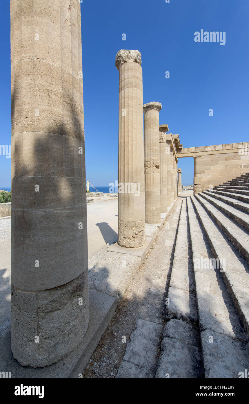 Lindos acropolis hi-res stock photography and images - Alamy