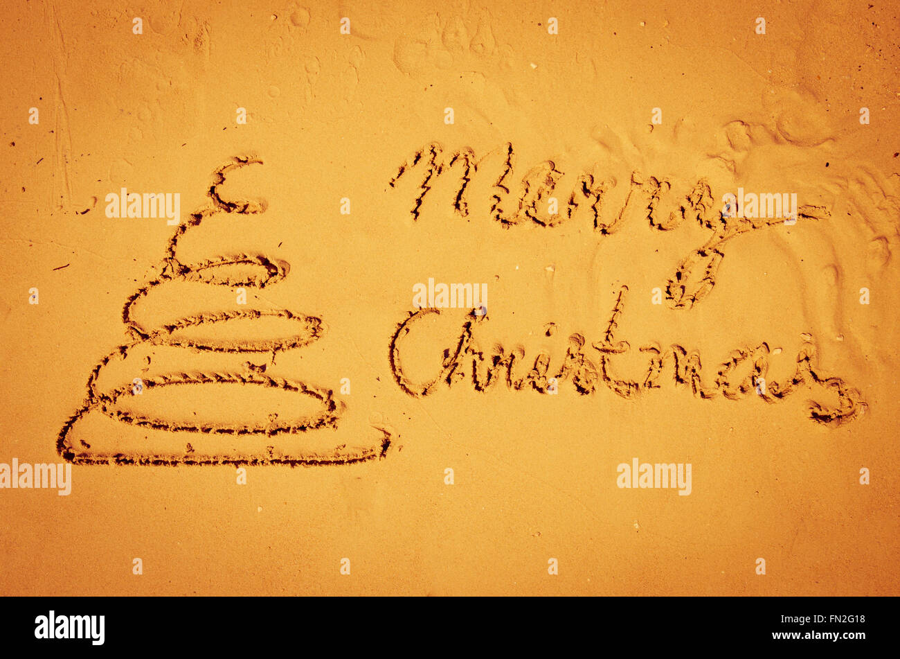 Merry christmas beach picture hi-res stock photography and images - Alamy