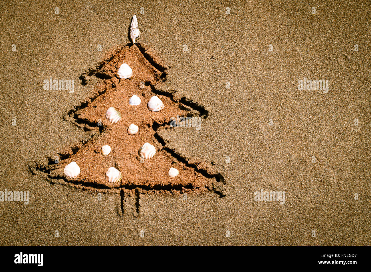 Merry christmas beach picture hi-res stock photography and images - Alamy