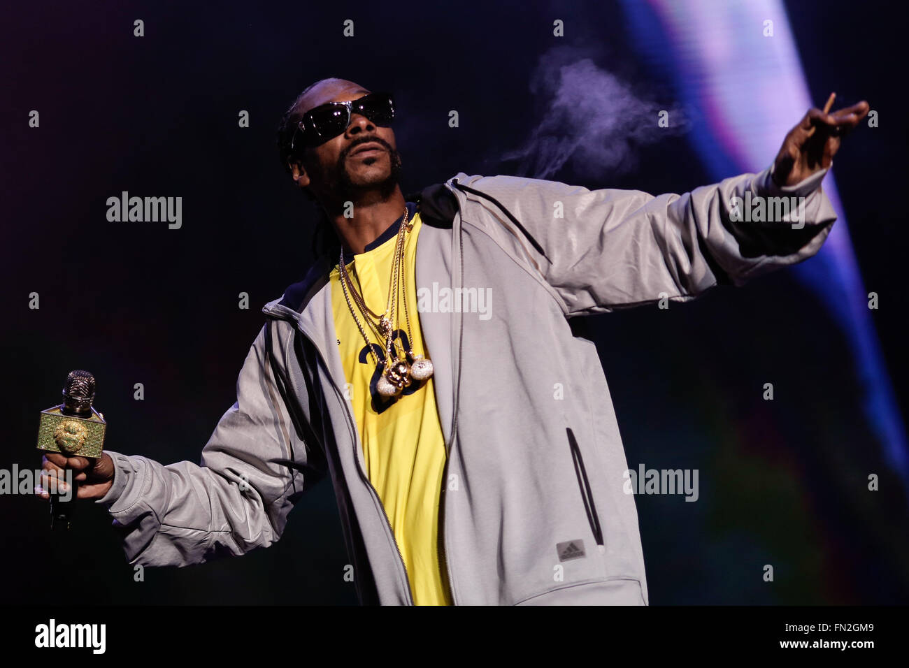Bogota, Colombia. 12th Mar, 2016. U.S. singer Snoop Dogg performs in ...