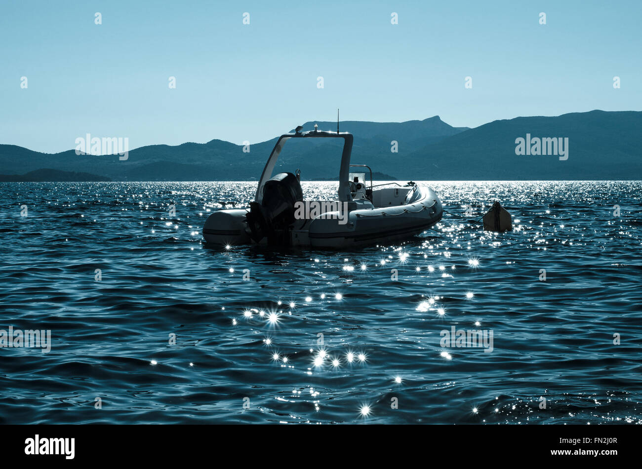 Motorboat on sea hi-res stock photography and images - Alamy