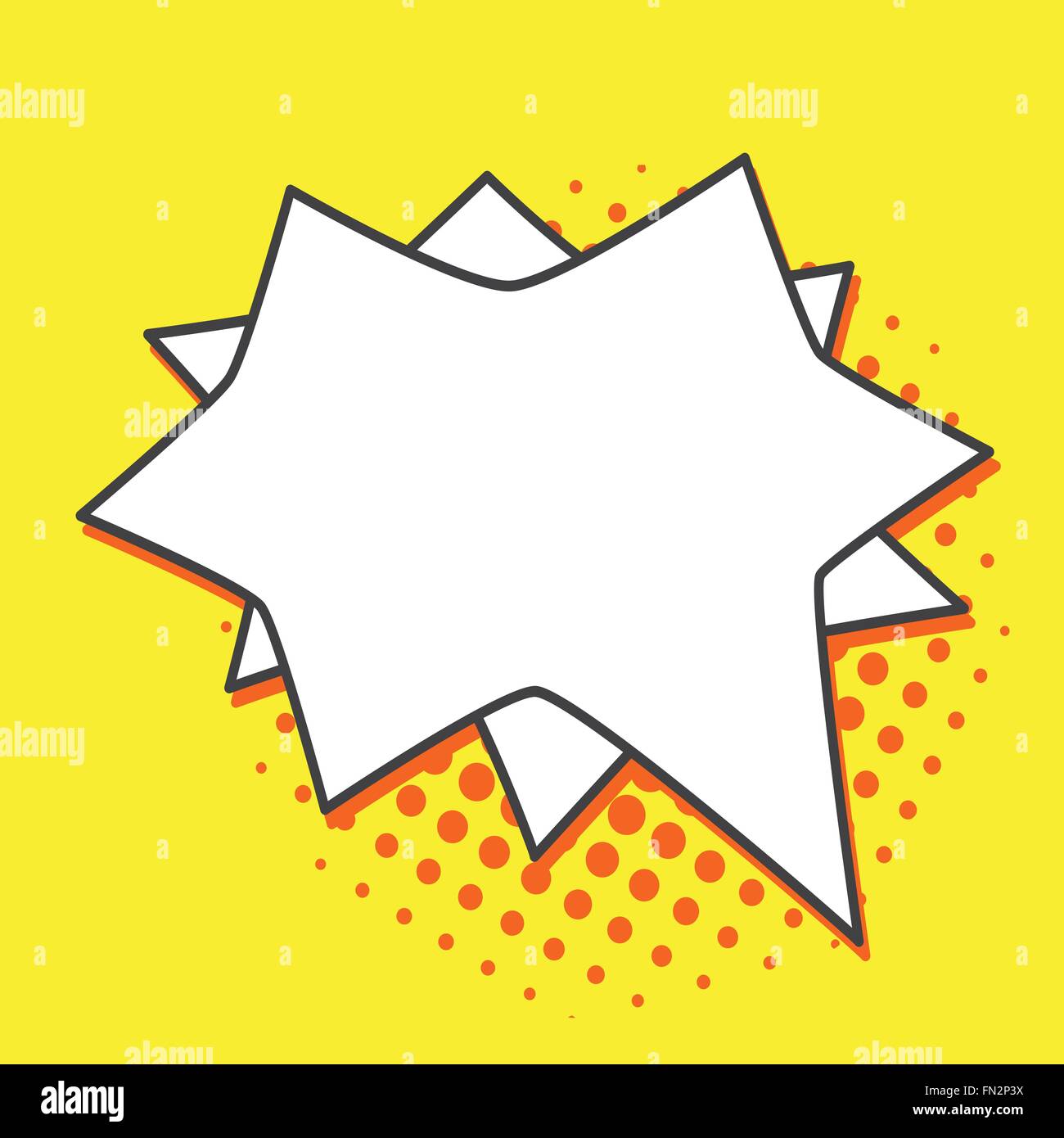 Pop art speech bubbles on yellow background Stock Vector Image & Art ...