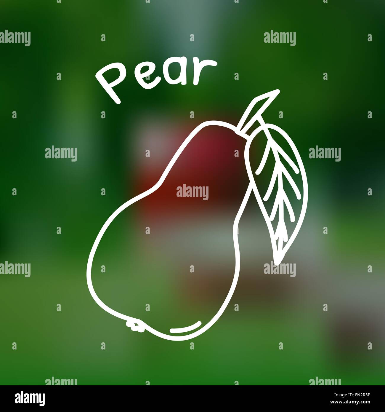 Pear icon Stock Vector Images - Alamy