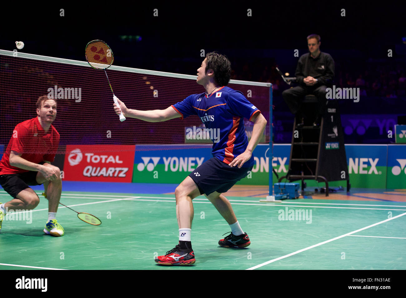 Barclaycard Arena, Birmingham, UK. 13th Mar, 2016. Yonex All England ...