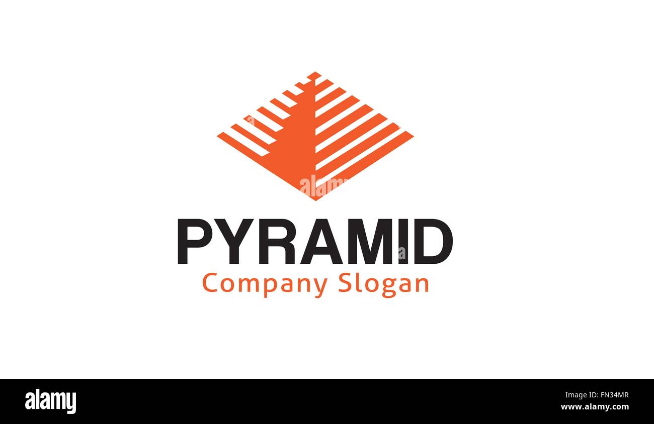 Creative Pyramid Design Logo Vector Symbol Design Illustration Stock ...