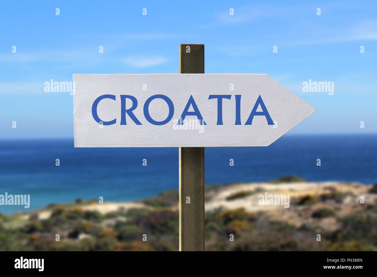 Split croatia word sign hi-res stock photography and images - Alamy