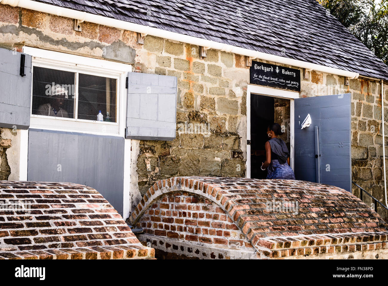 Dockyard Bakery, Nelson's Dockyard, English Harbour, Antigua Stock ...