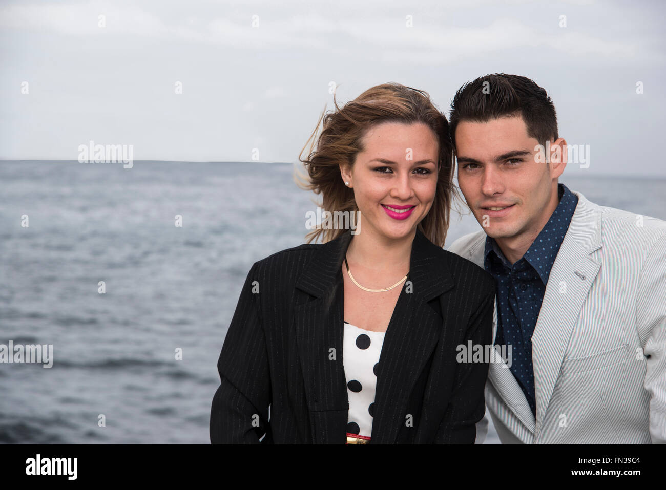 Portrait of young executive with girlfriend Stock Photo - Alamy