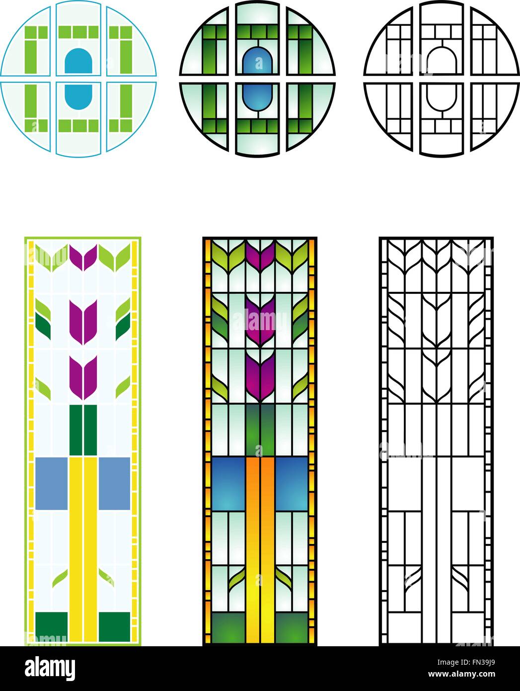 20th Century Style Architecture Stock Vector Images - Alamy