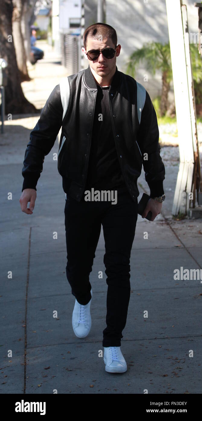 Nick Jonas was spotted arriving at his office in West Hollywood ...
