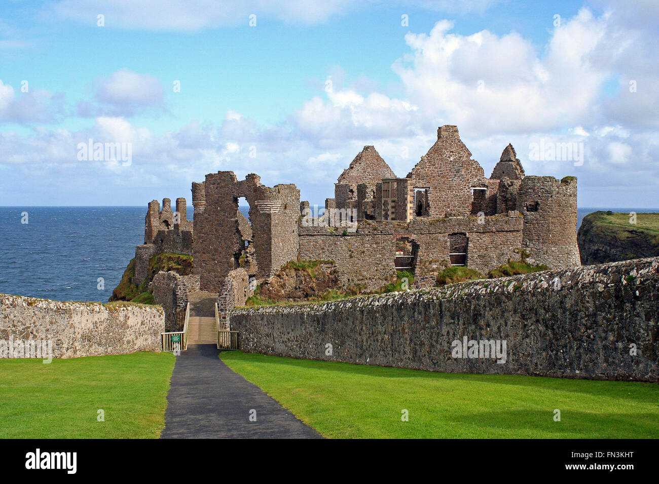 Dunluce castle bridge hi-res stock photography and images - Alamy