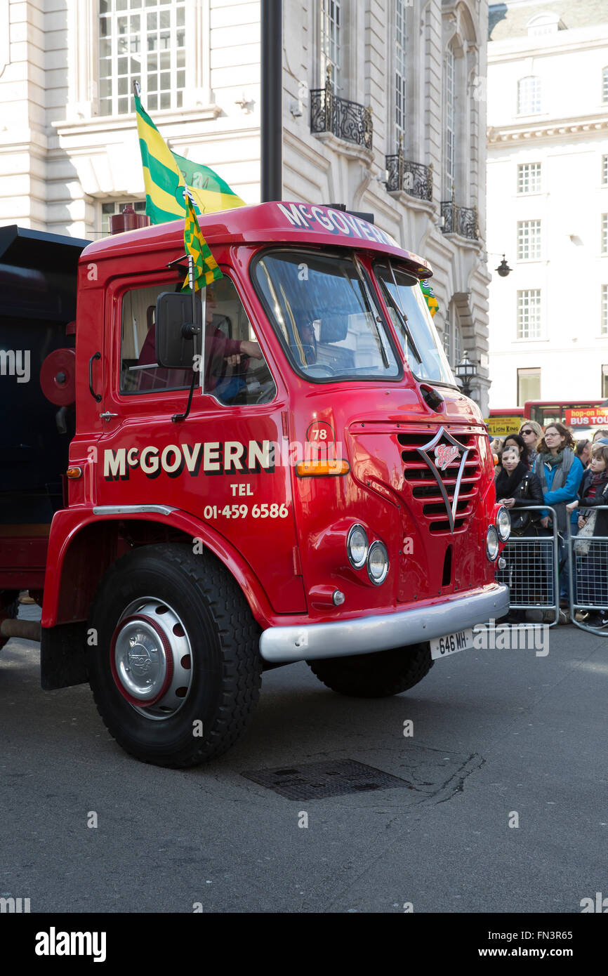 London,UK,13th March 2016,McGovern lorry attends London's St Patrick’s ...