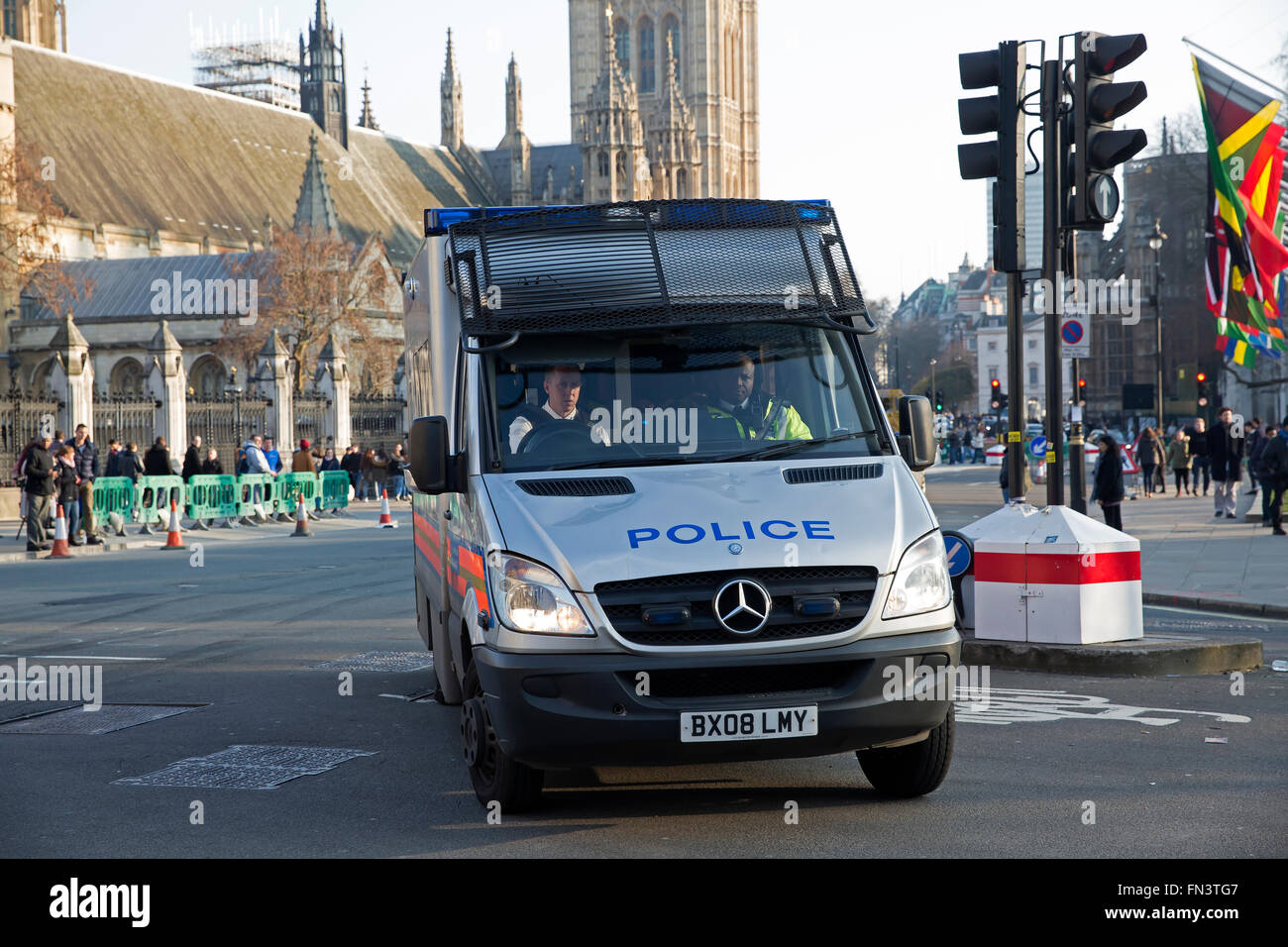 Police van drives hi-res stock photography and images - Alamy