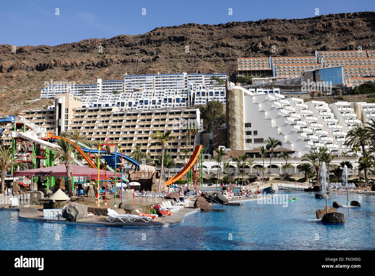 Parque Acuatico Oasis Lago Taurito, Gran Canaria, Canary Islands, Spain ...