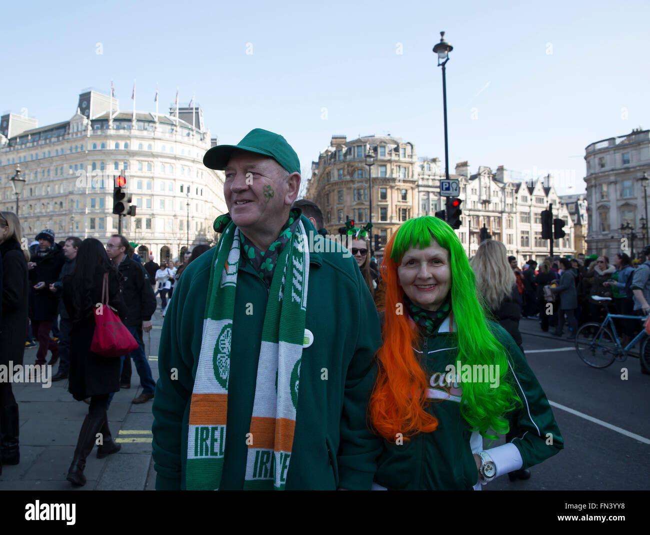 London,UK,13th March 2016,Crowds attend London's St Patrick’s Day ...