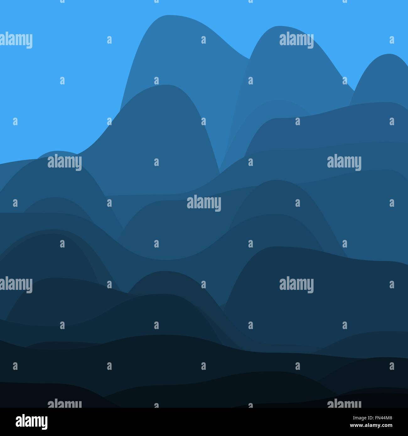 Panorama blue ridge mountains Stock Vector Images - Alamy