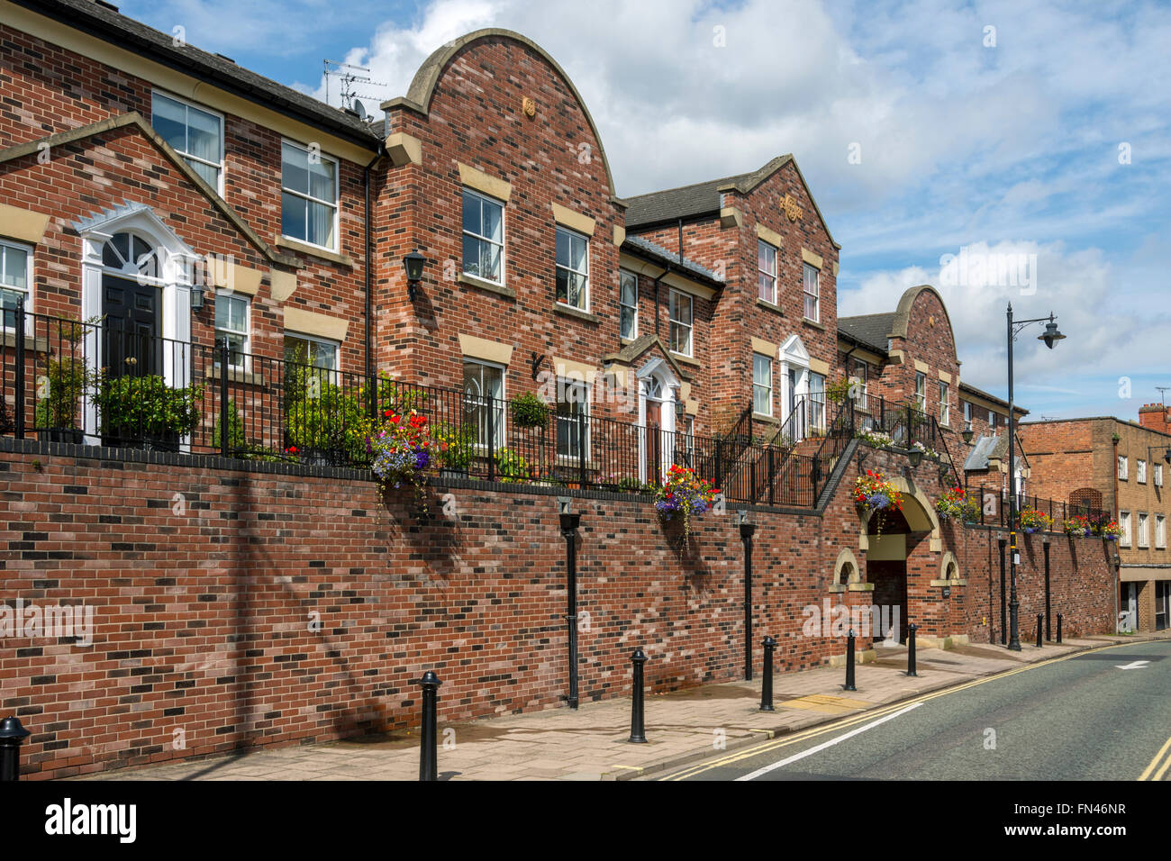 Bishopstone Mansions, a modern housing development. Town Walls ...