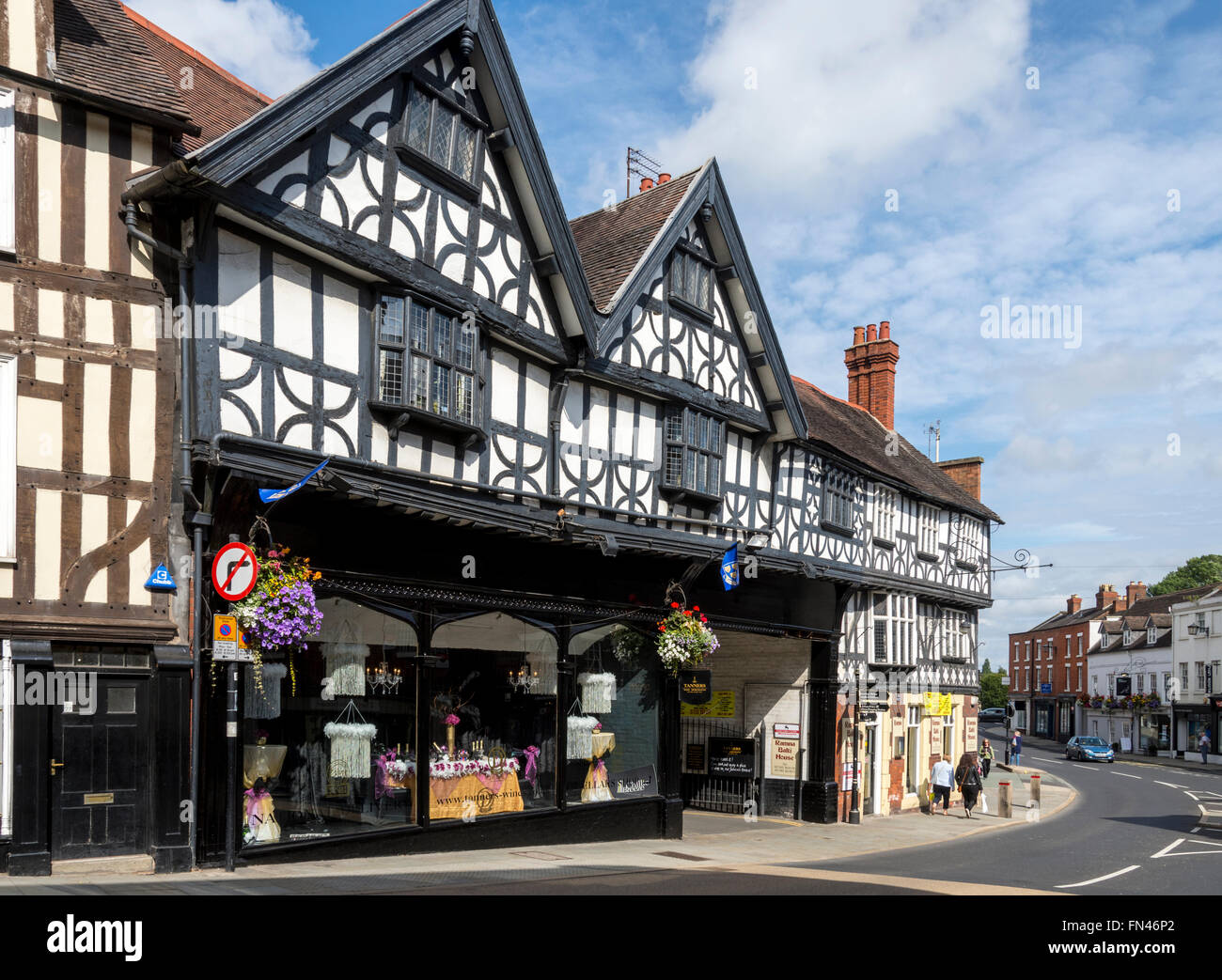 Timber framed building in Wyle Cop, Shrewsbury, Shropshire, England, UK ...