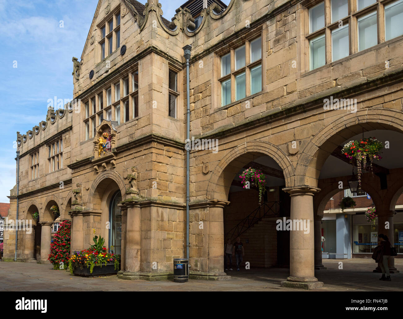 The Old Market Hall, built in 1596, The Square, Shrewsbury, Shropshire ...
