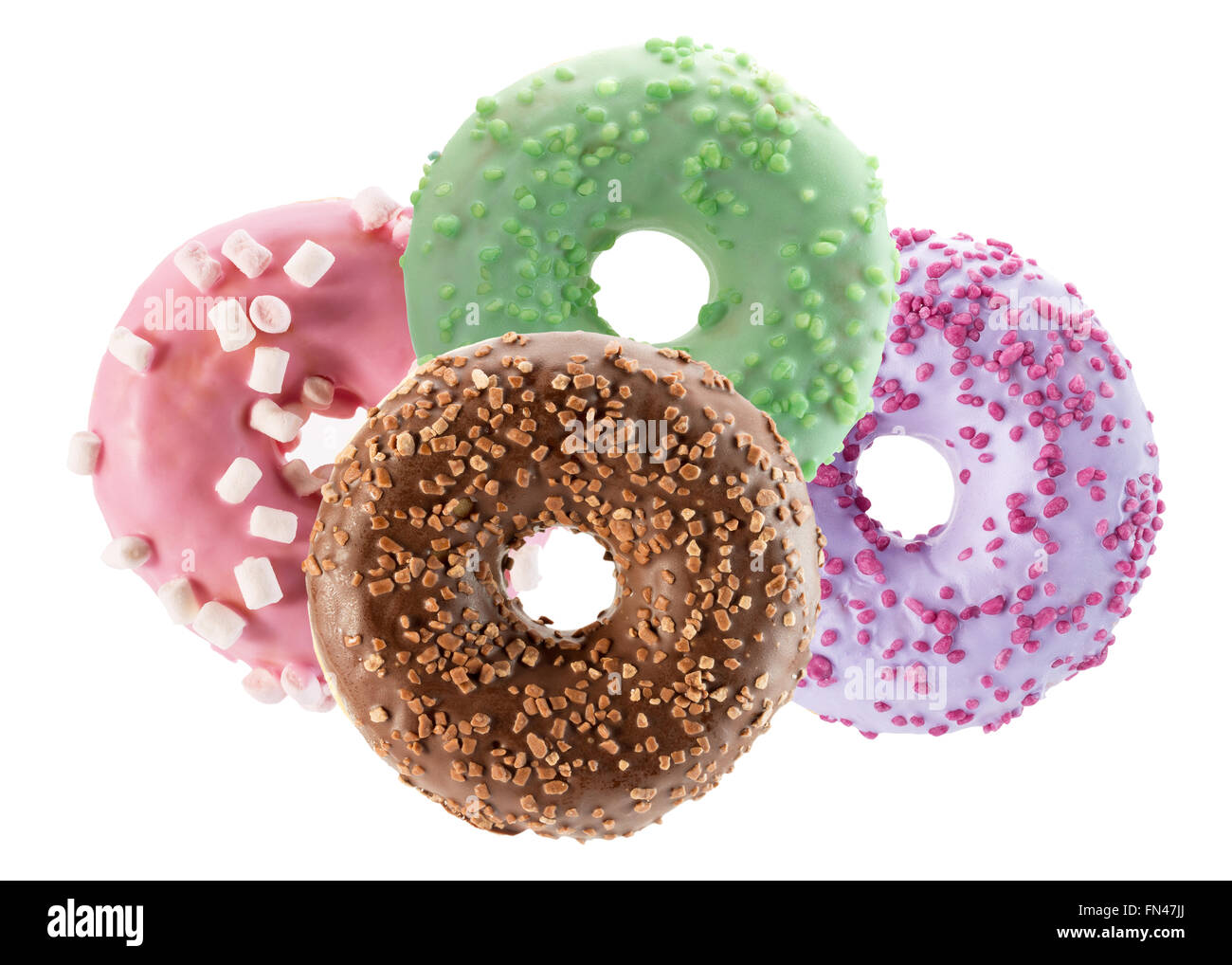 Pink glazed donuts hi-res stock photography and images - Alamy