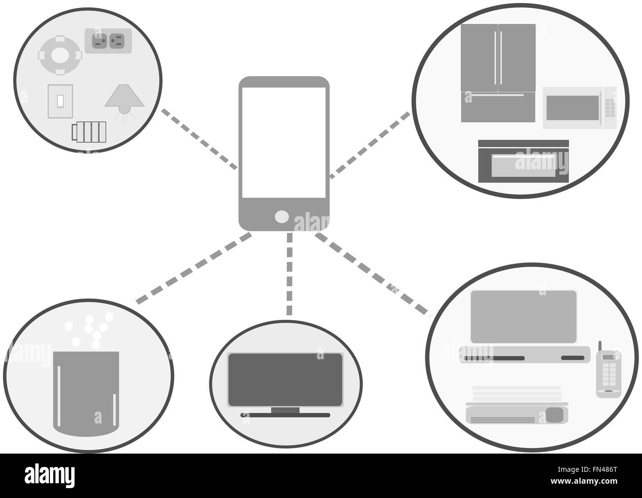 Phones home Black and White Stock Photos & Images - Alamy
