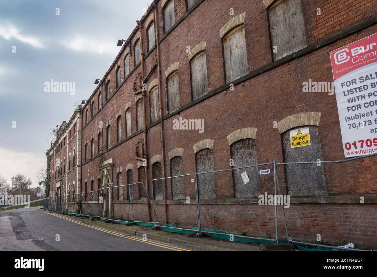 Derelict Guest and Chrimes factory building Rotherham Stock Photo - Alamy