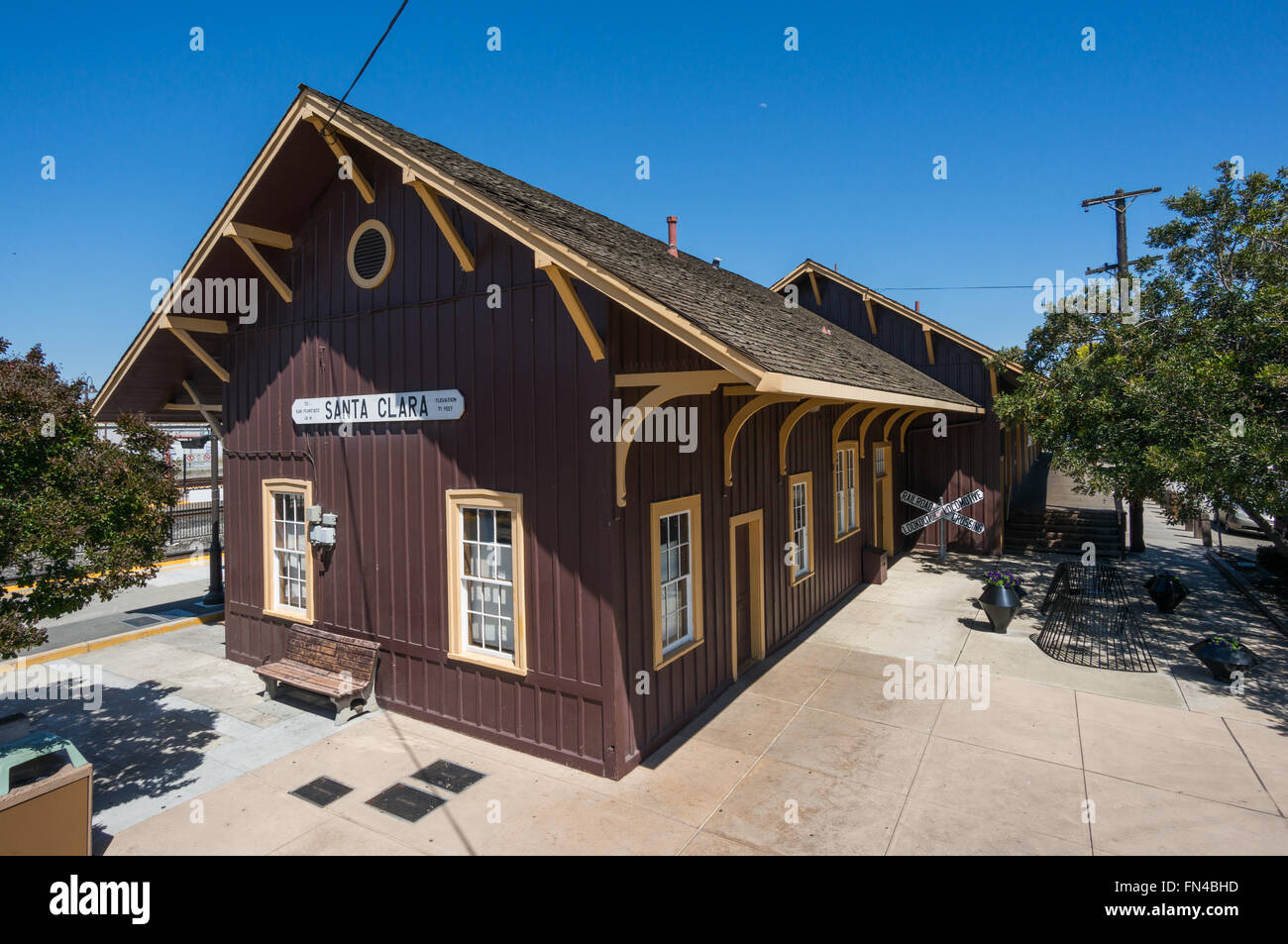 Santa Clara Train Station, Silicon Valley, USA Stock Photo - Alamy