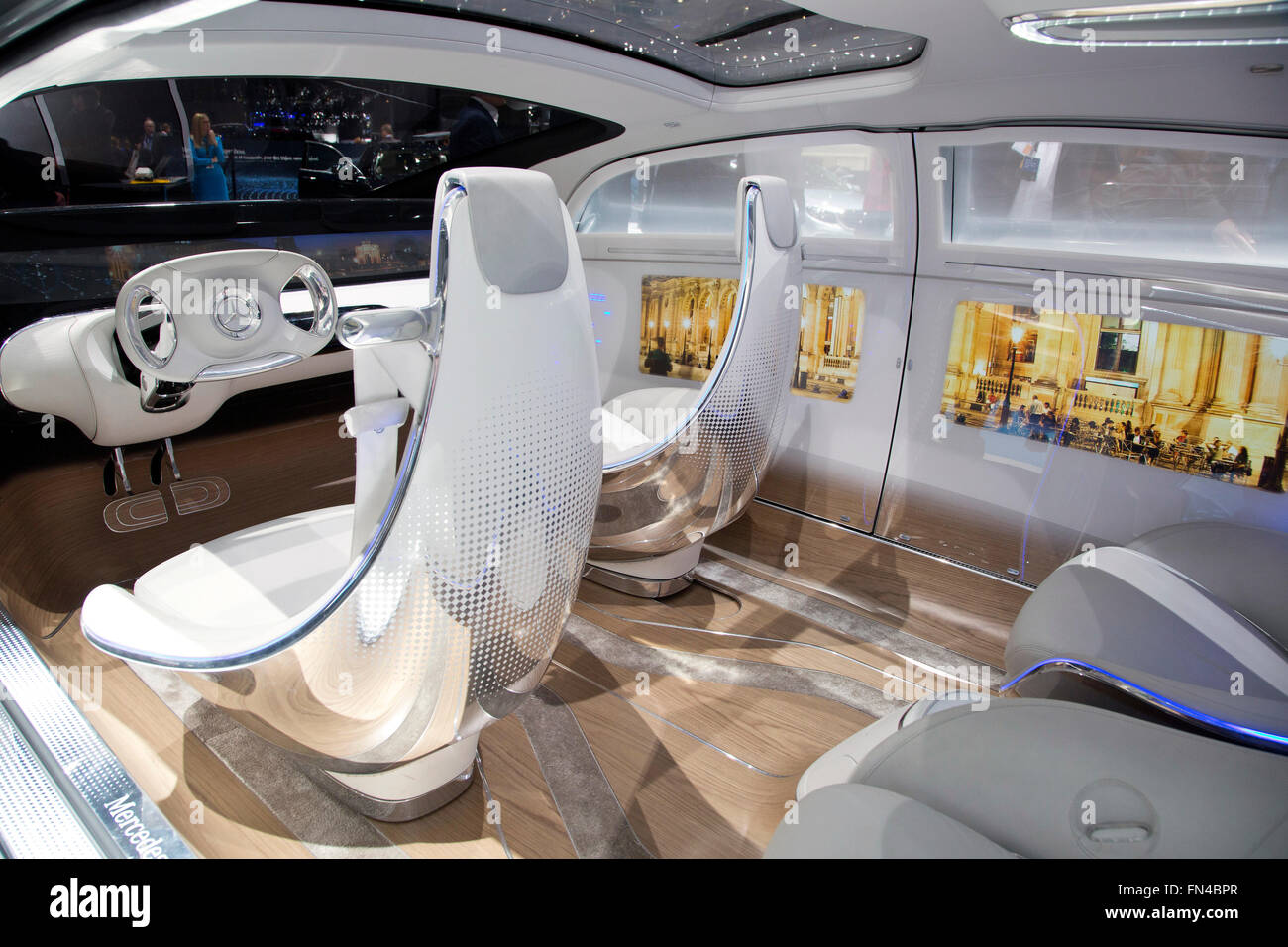 Mercedes-Benz F015 Autonomous Car Concept at the Geneva Motor Show 2016 ...