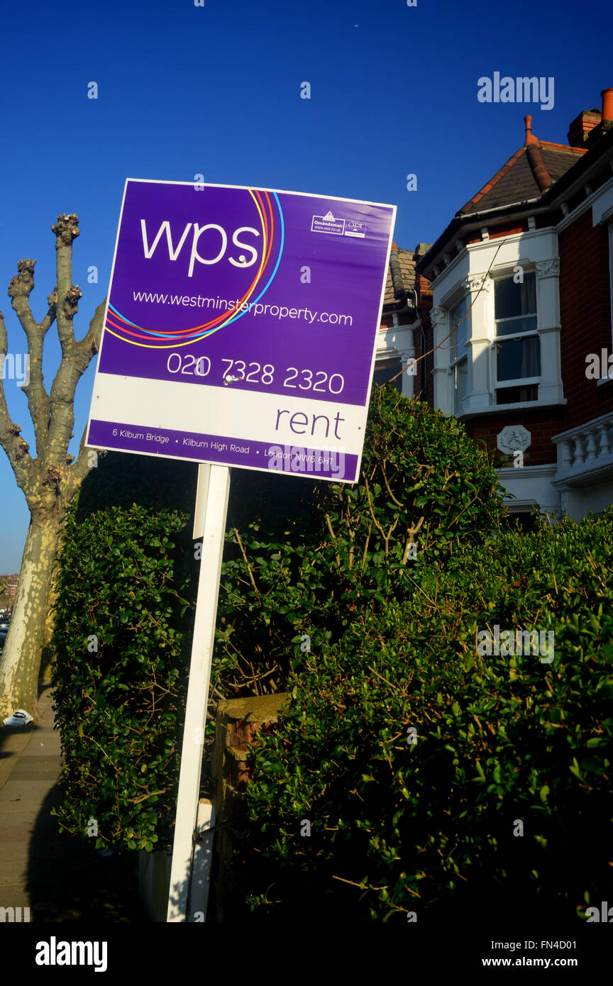 For rent sign london hi-res stock photography and images - Alamy