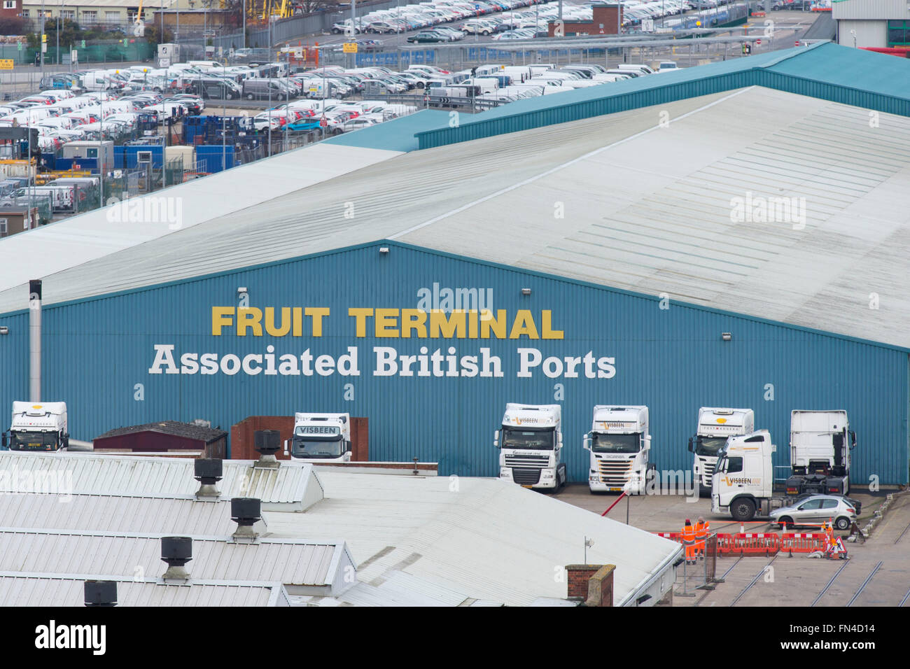 Associated British Ports ABP fruit terminal in Southampton, England ...