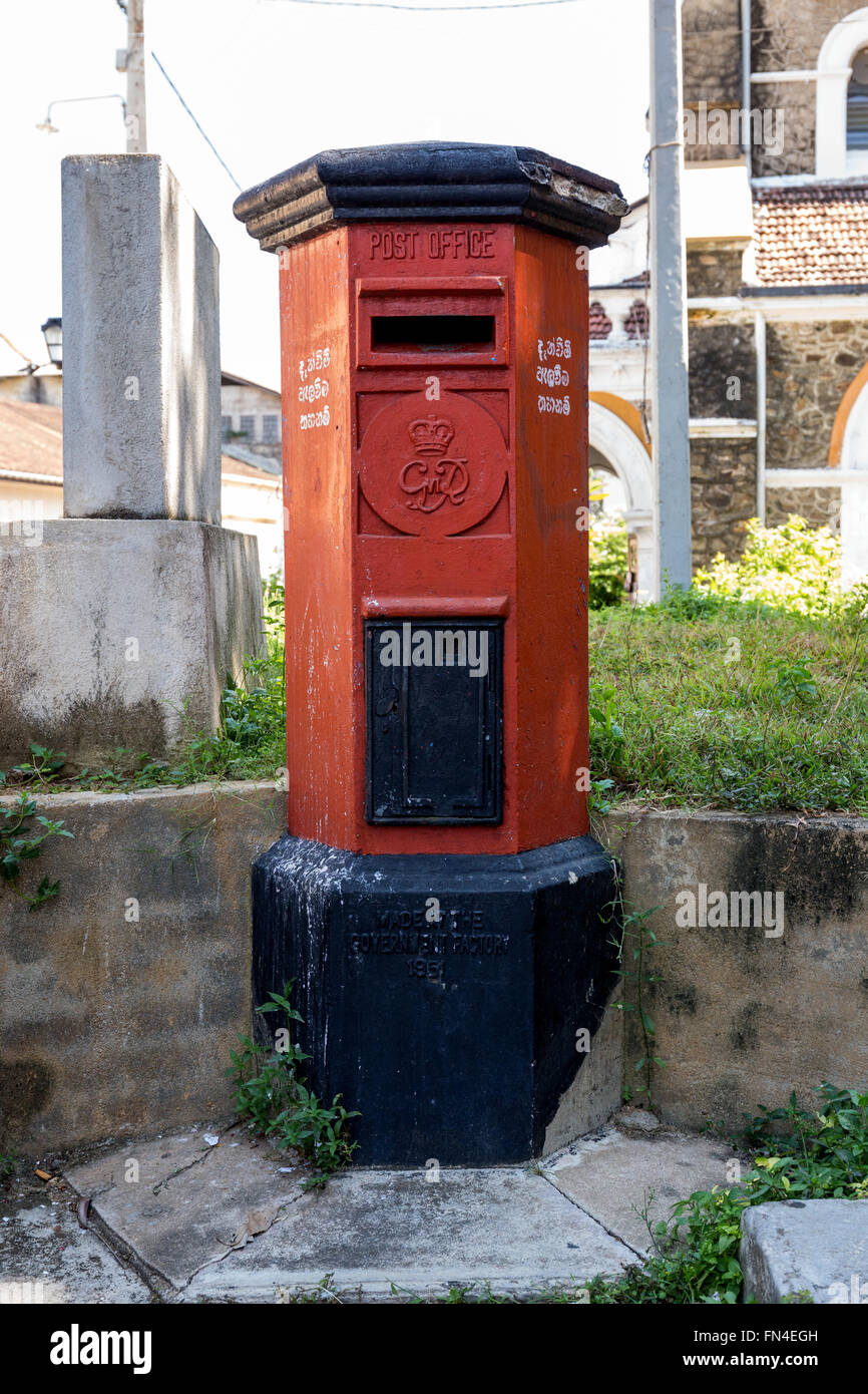 Post box in Fort Galle, Sri Lanka Stock Photo - Alamy