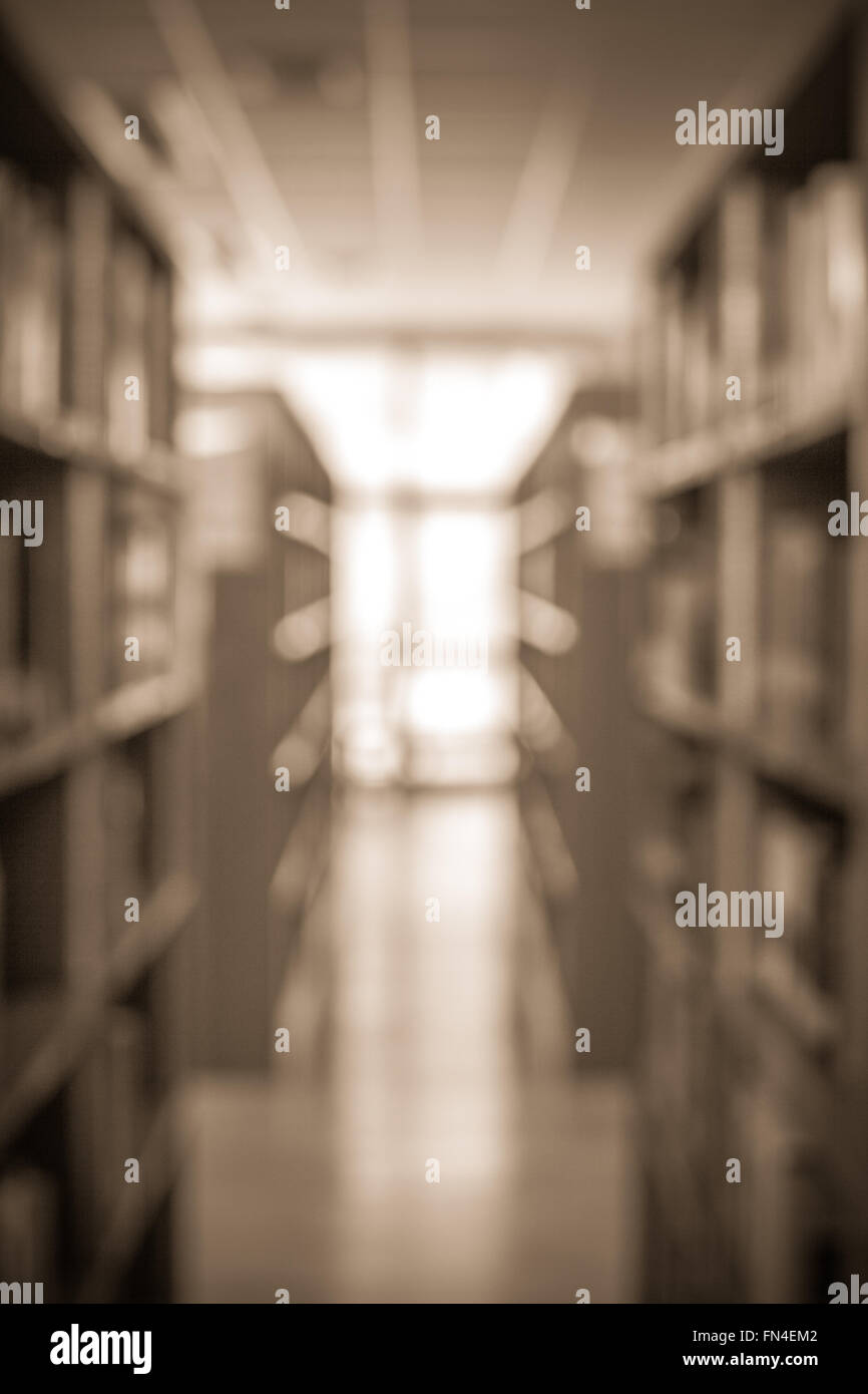Blur image of Library and Book shelf Knowledge, Research in Education ...
