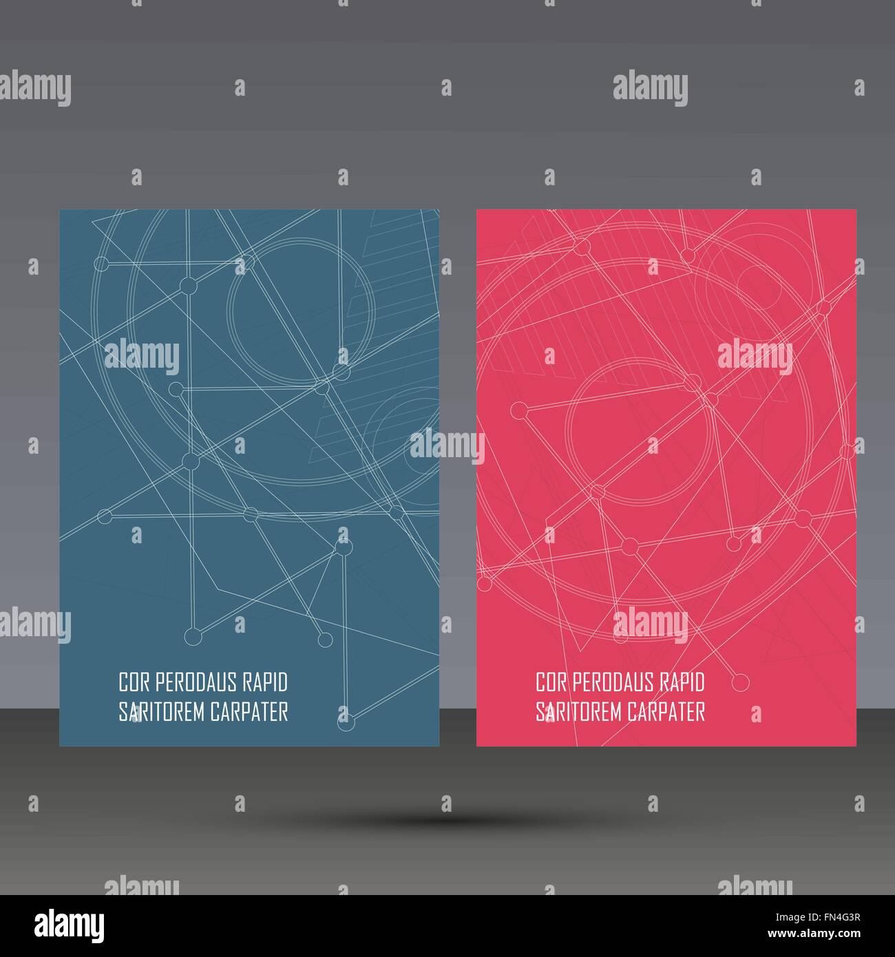 Abstract geometric image. Set in beautiful design pieces. A4 format ...