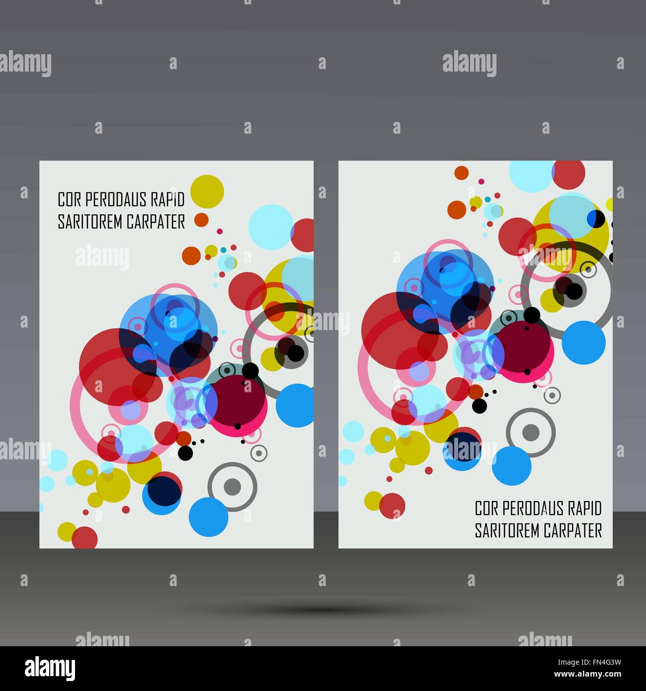 Abstract geometric image. Set in beautiful design pieces. A4 format ...