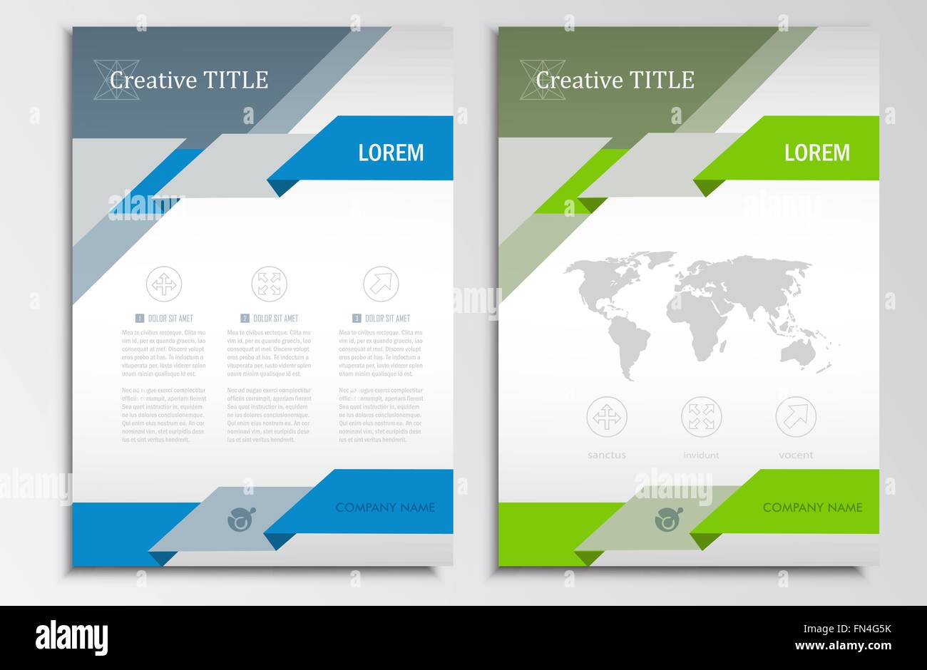 Vector brochure template. A4 format layout. Home page and more ...