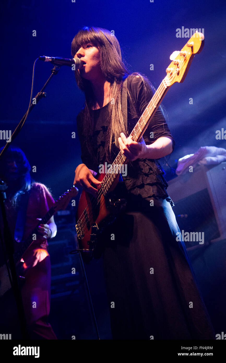Milan Italy. 13th March 2016. The Japanese noise-rock band BO NINGEN ...