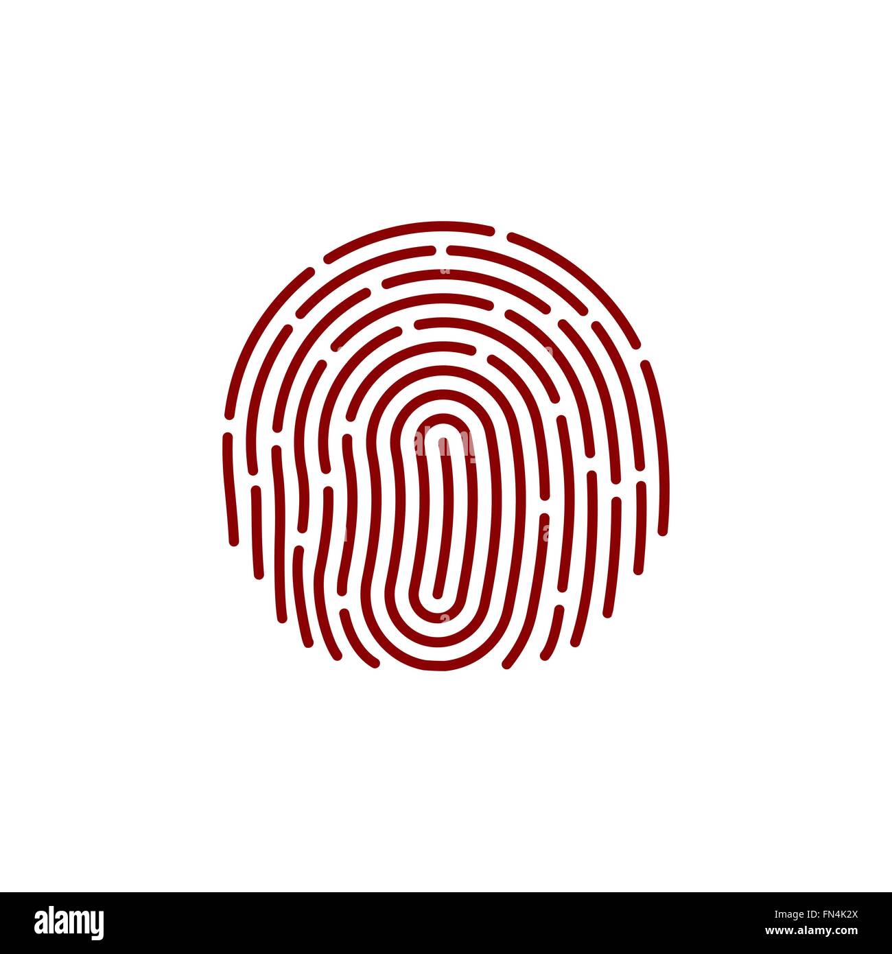 Image biometric fingerprint scanner Cut Out Stock Images & Pictures - Alamy