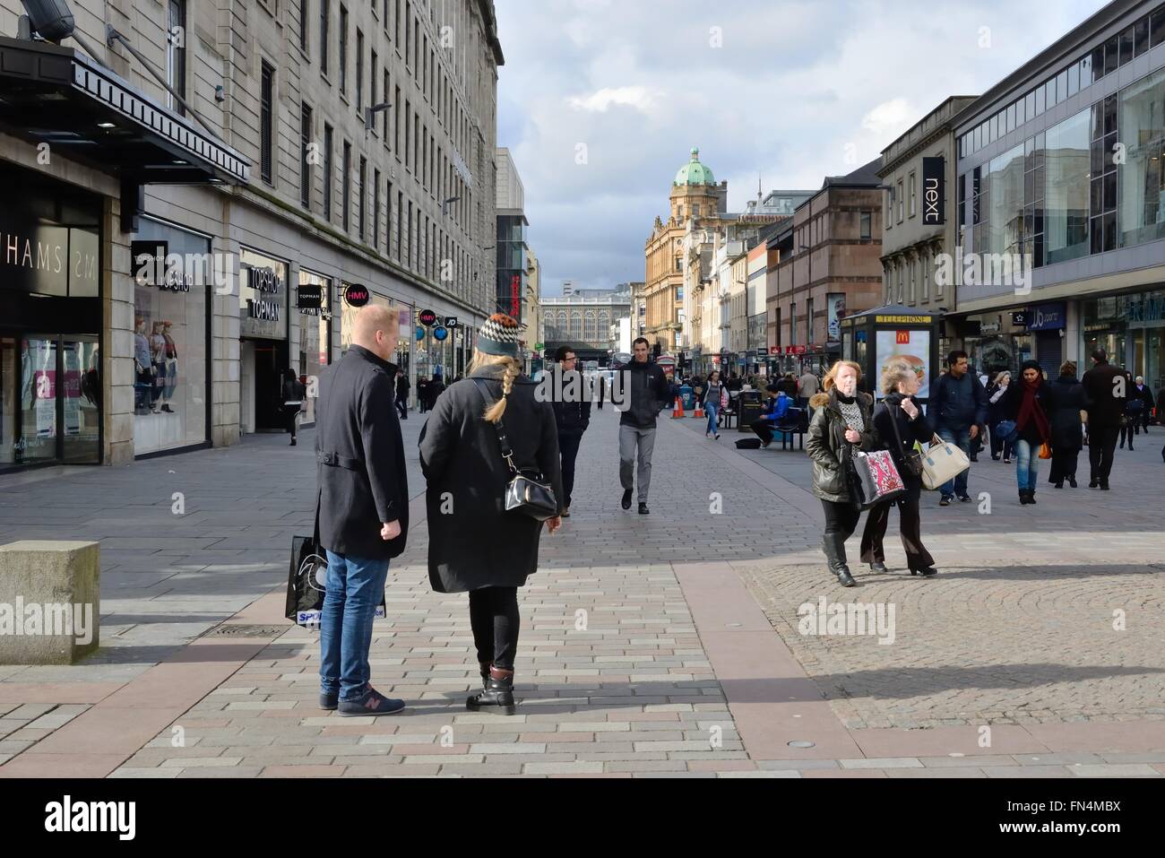 Argyle Street shopping precinct Glasgow, Scotland, UK Stock Photo - Alamy