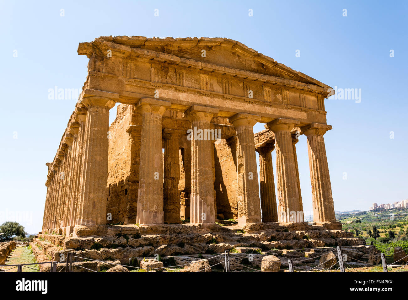 Temple of Concordia. Valley of the Temples at Agrigento on Sicily ...